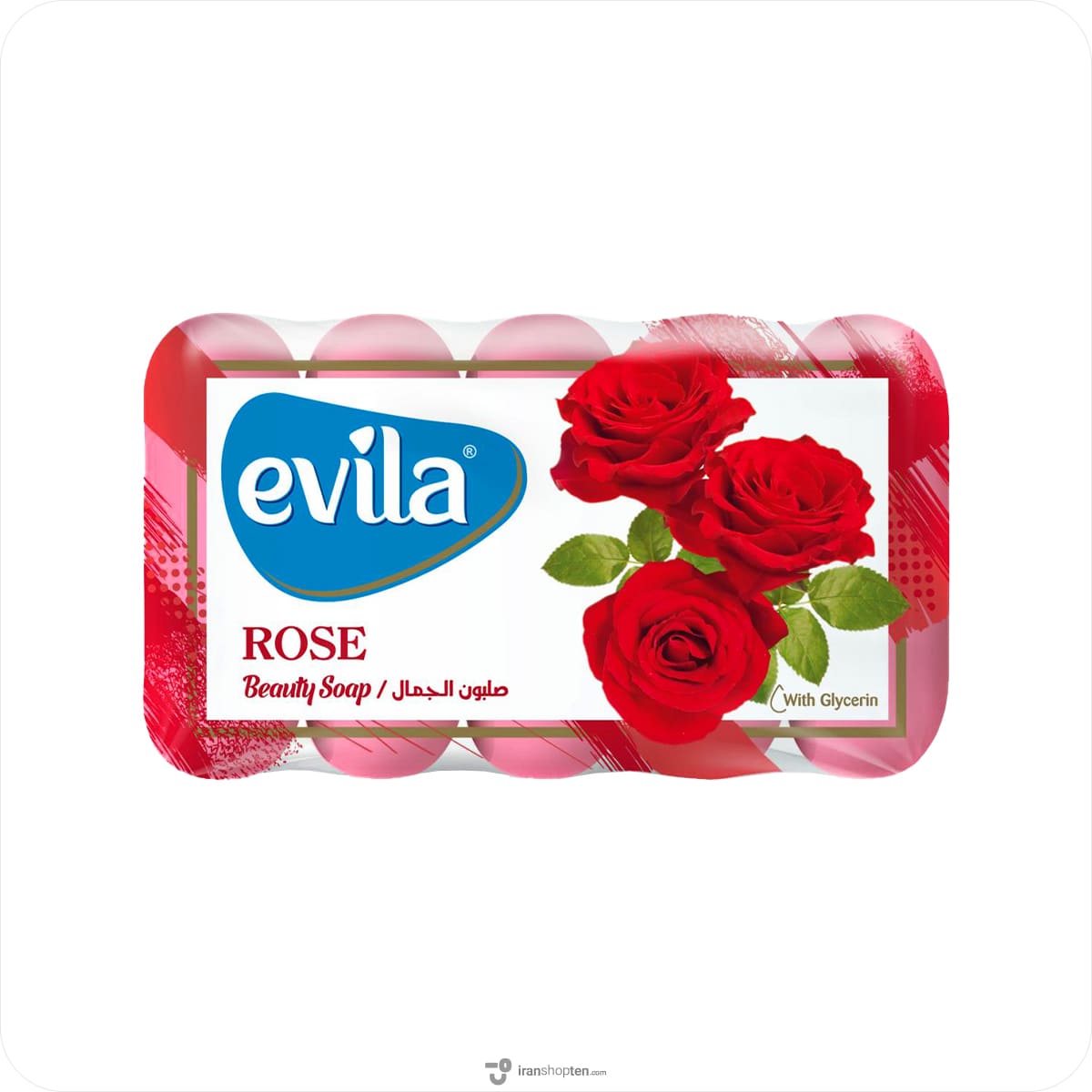 صابون اویلا EVILA رایحه گل رز بسته 5 عددی وزن 275 گرم - ایران شاپ تن ...